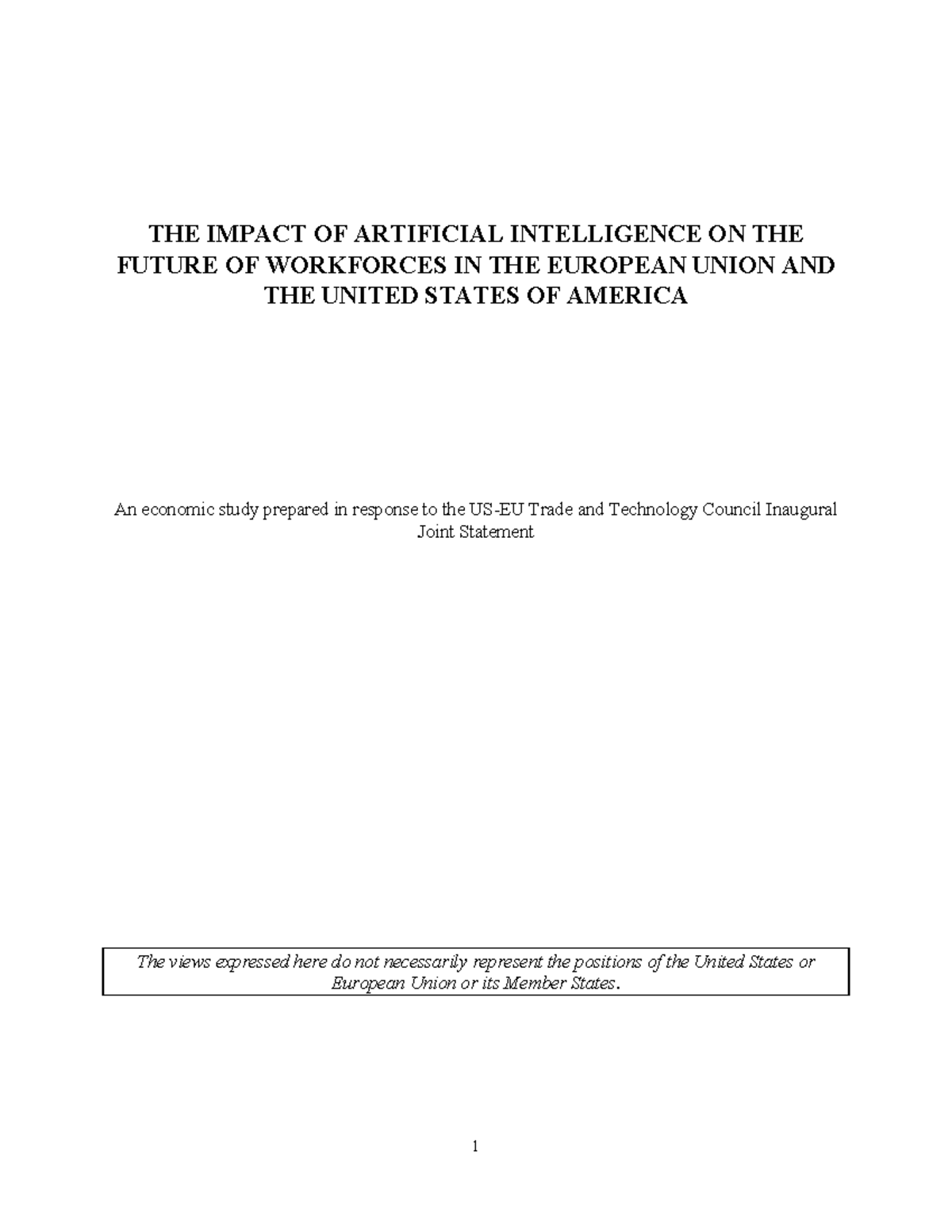 TTC EC CEA AI Report 12052022 1 - THE IMPACT OF ARTIFICIAL INTELLIGENCE ...