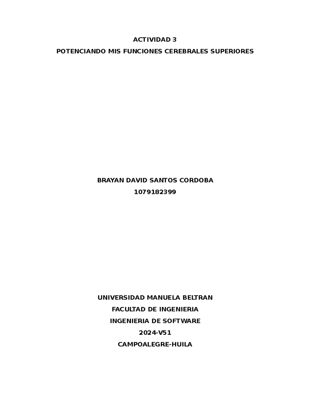 Actividad 3. cerebro - ing software - ACTIVIDAD 3 POTENCIANDO MIS ...