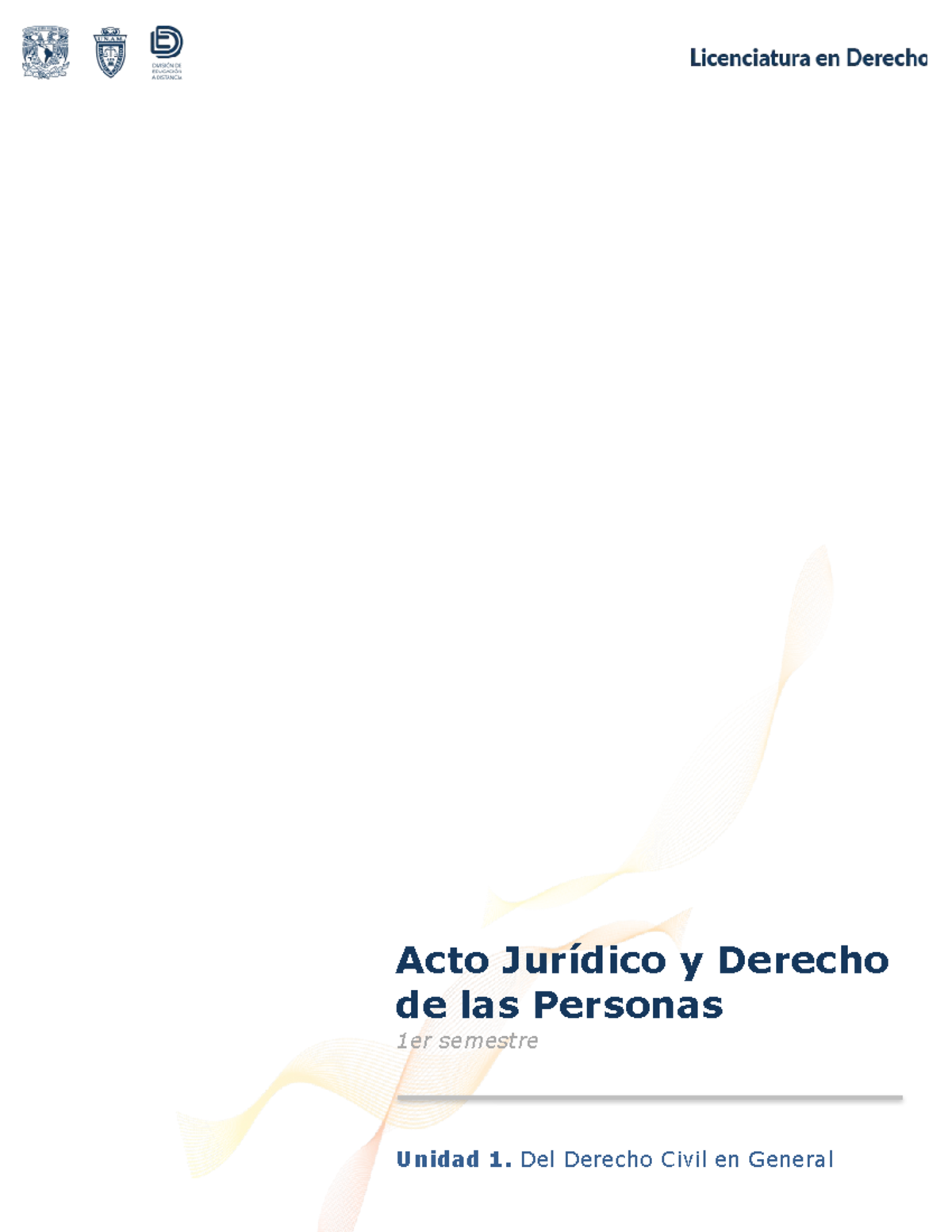 a2u1 acto jurídico y derecho personas - Acto Jurídico y Derecho de las Personas 1er semestre ...