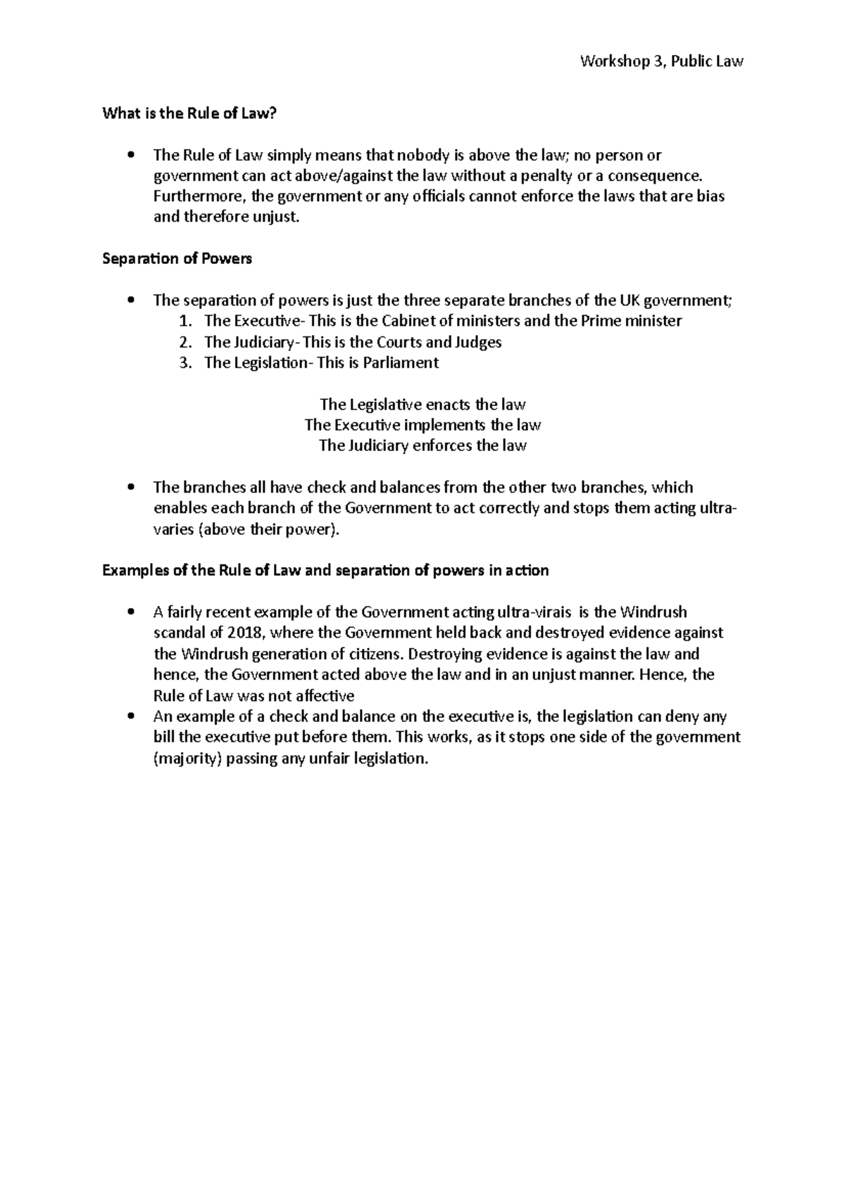 WS3 Prep Lecture Notes 3 4 Workshop 3 Public Law What Is The Rule ws3-prep-lecture-notes-3-4-workshop-3-public-law-what-is-the-rule
