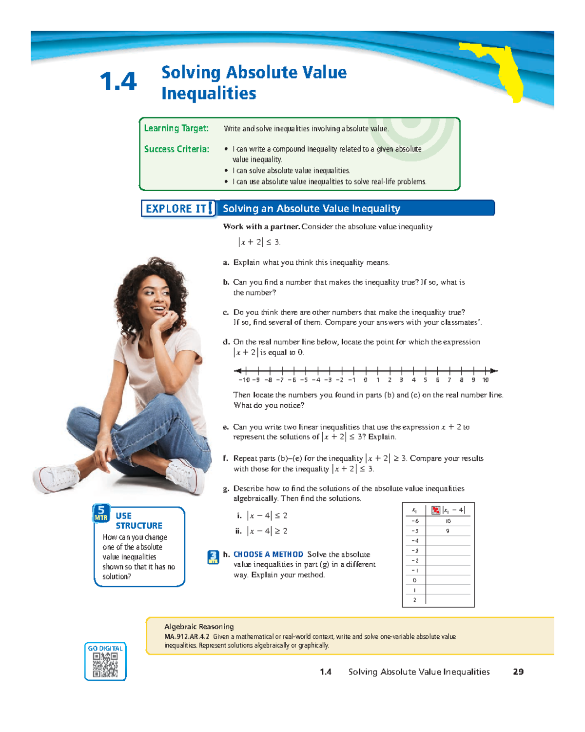 1 - math algebra 2 - 1 Solving Absolute Value Inequalities 29 1 ...