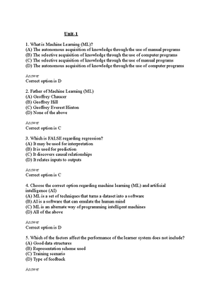 Aktu syllabus for 2023-2024 - Machine Learning Techniques - Studocu