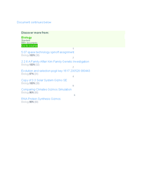 Gizmos Meiosis siumulation - 17397983 - Name: Anas Saidi Date: Student ...