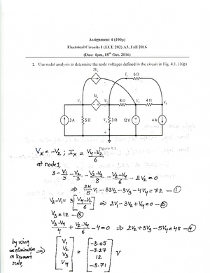 Practice Problem Set II - Electrical Circuits I - 2017/2018 - Practice ...