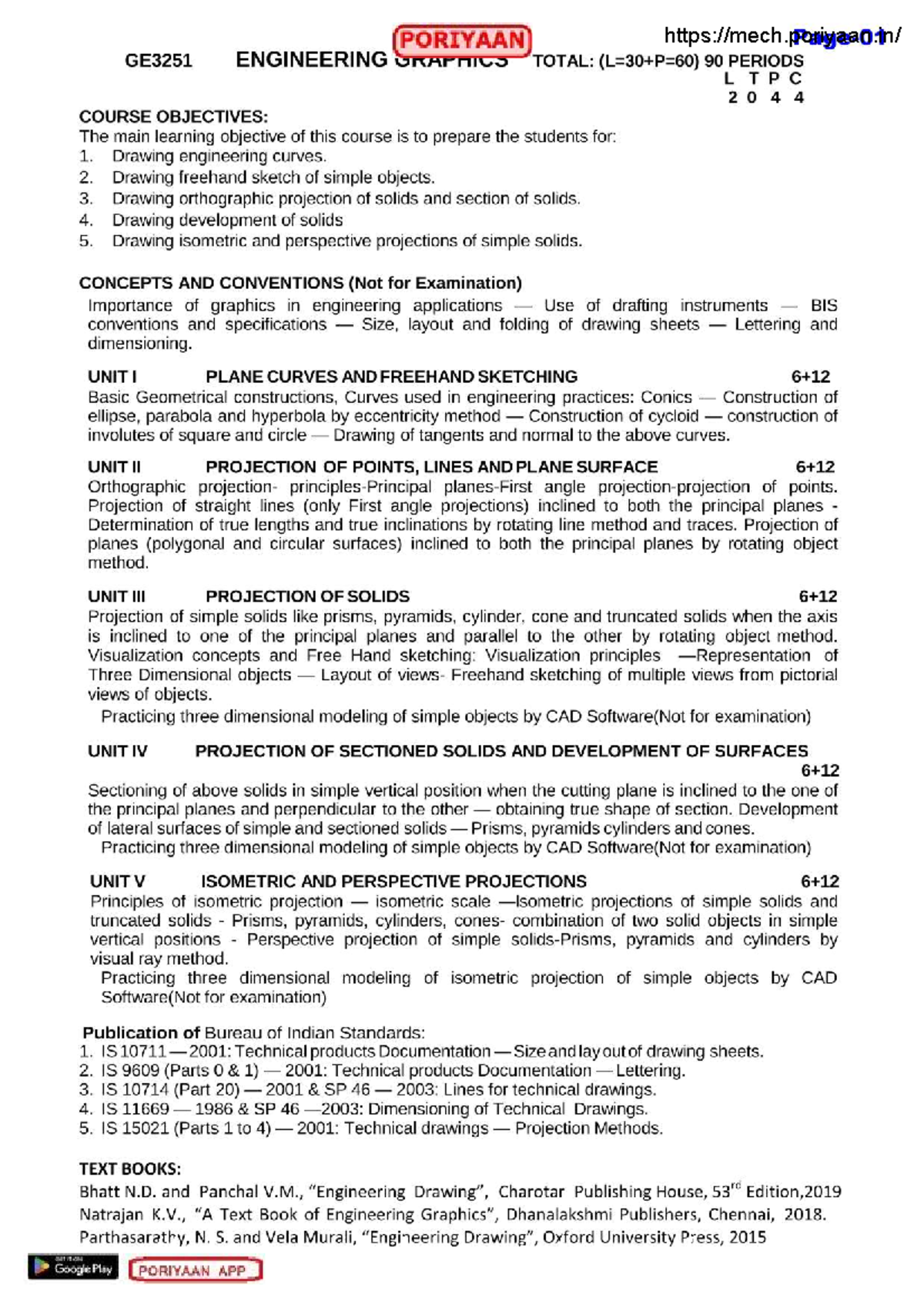 GE3251 Engineering Graphics Reg 2021 Notes 1 - PORIYAAN PORIYAAN ...