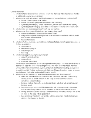 Hair Theory (102.14) - Hair Theory (102) Trichology: Technical name for ...