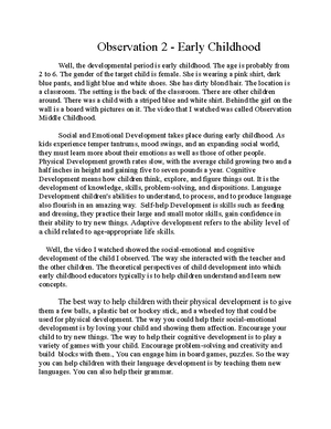 Profile of a Child - Profile of a Child The child’s name is Nathaniel ...