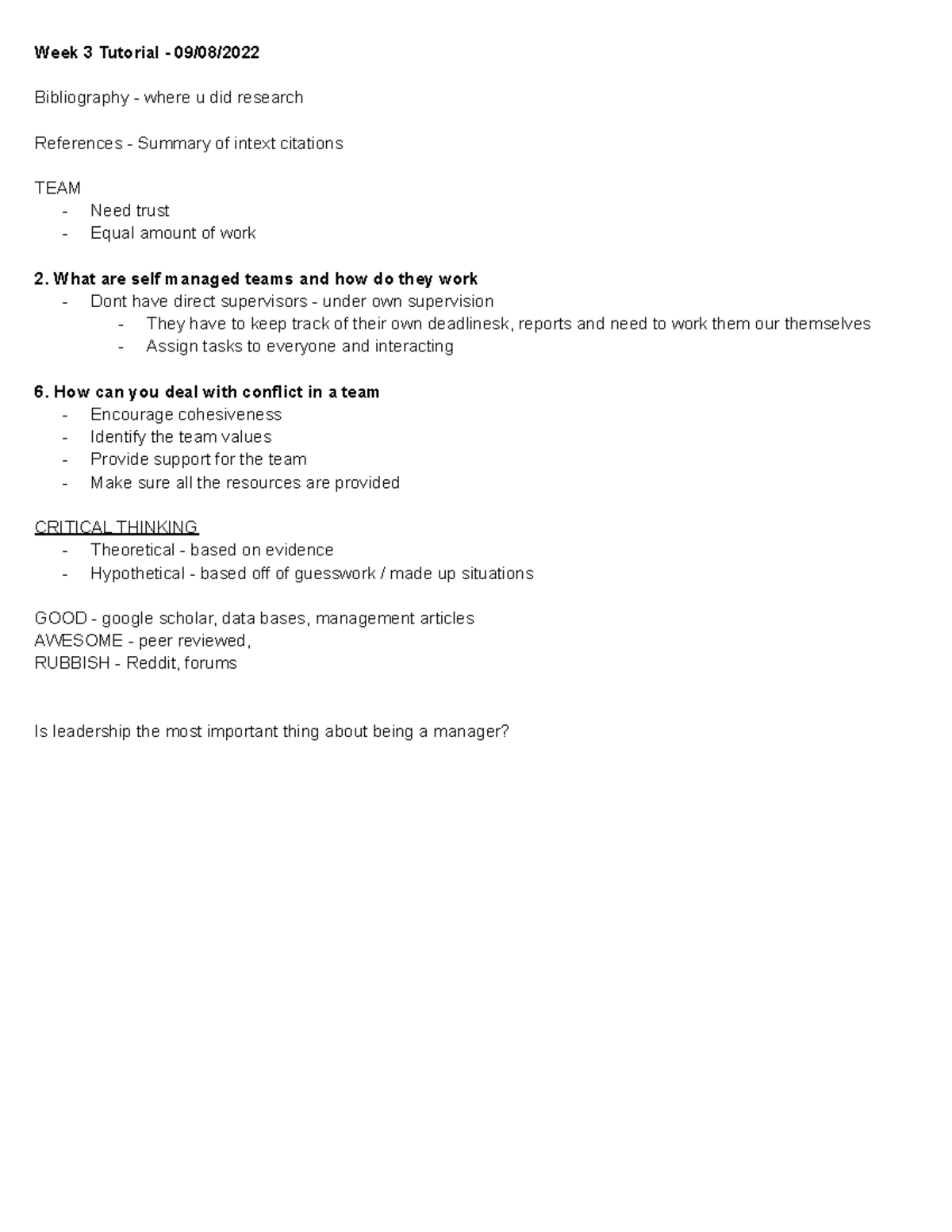 Week 3 Tutorial - 09 08 2022 - Week 3 Tutorial - 09/08/ Bibliography ...