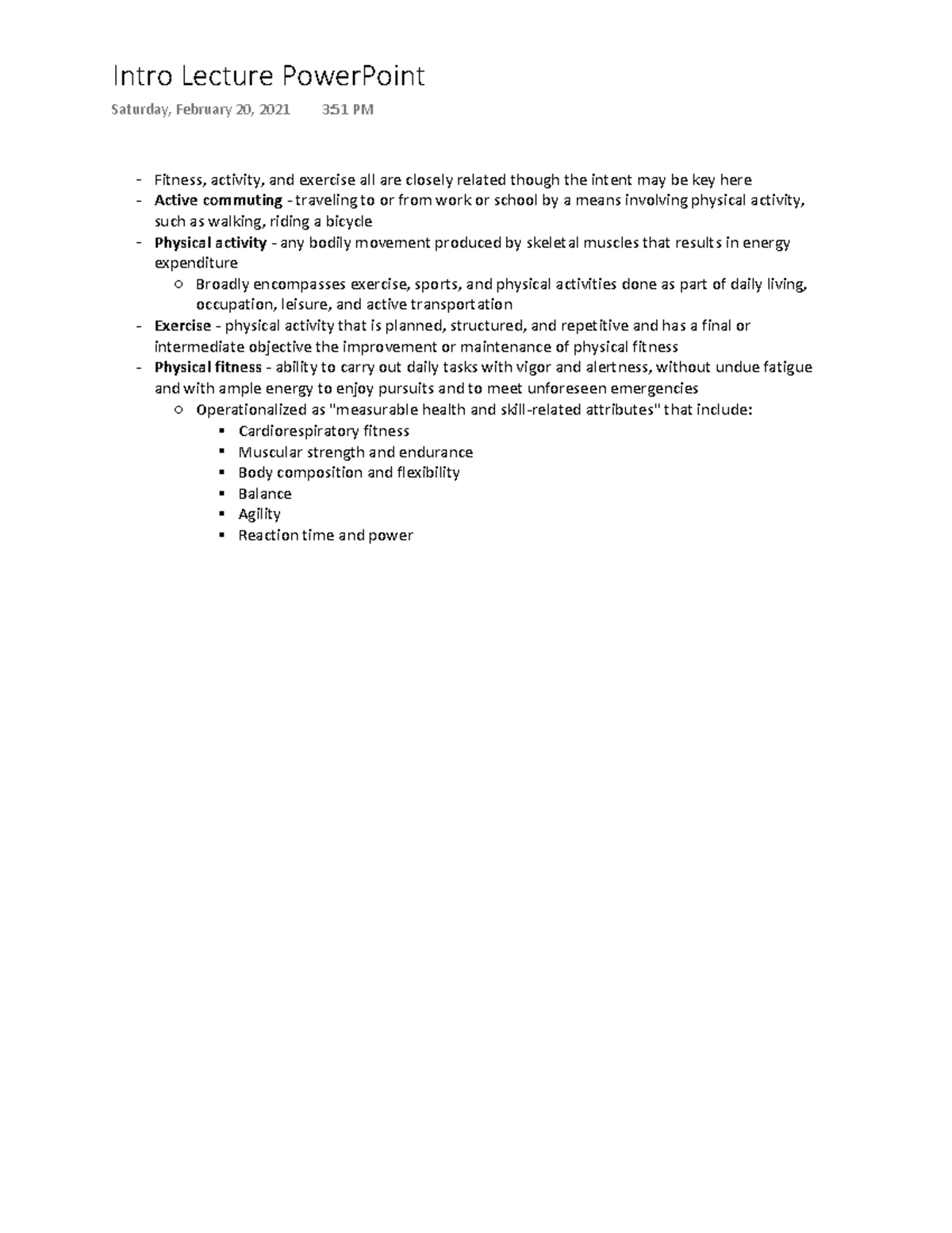 Introduction - Lecture notes Intro - - Studocu