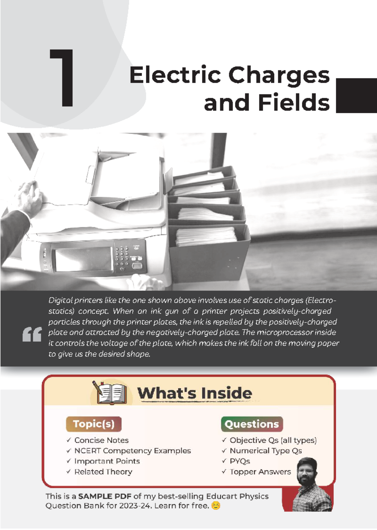 CBSE-XII Physics Chap-1 (Electric Charges) - 1 Electric Charges and ...