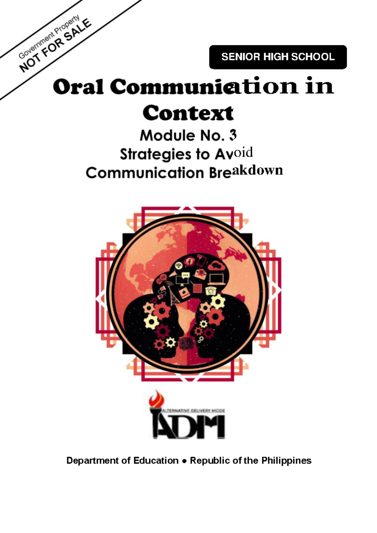 SHSG11 Q1 Module 3-Oral-Communication-Avoid-Com-Breakdown-v3 - Oral ...