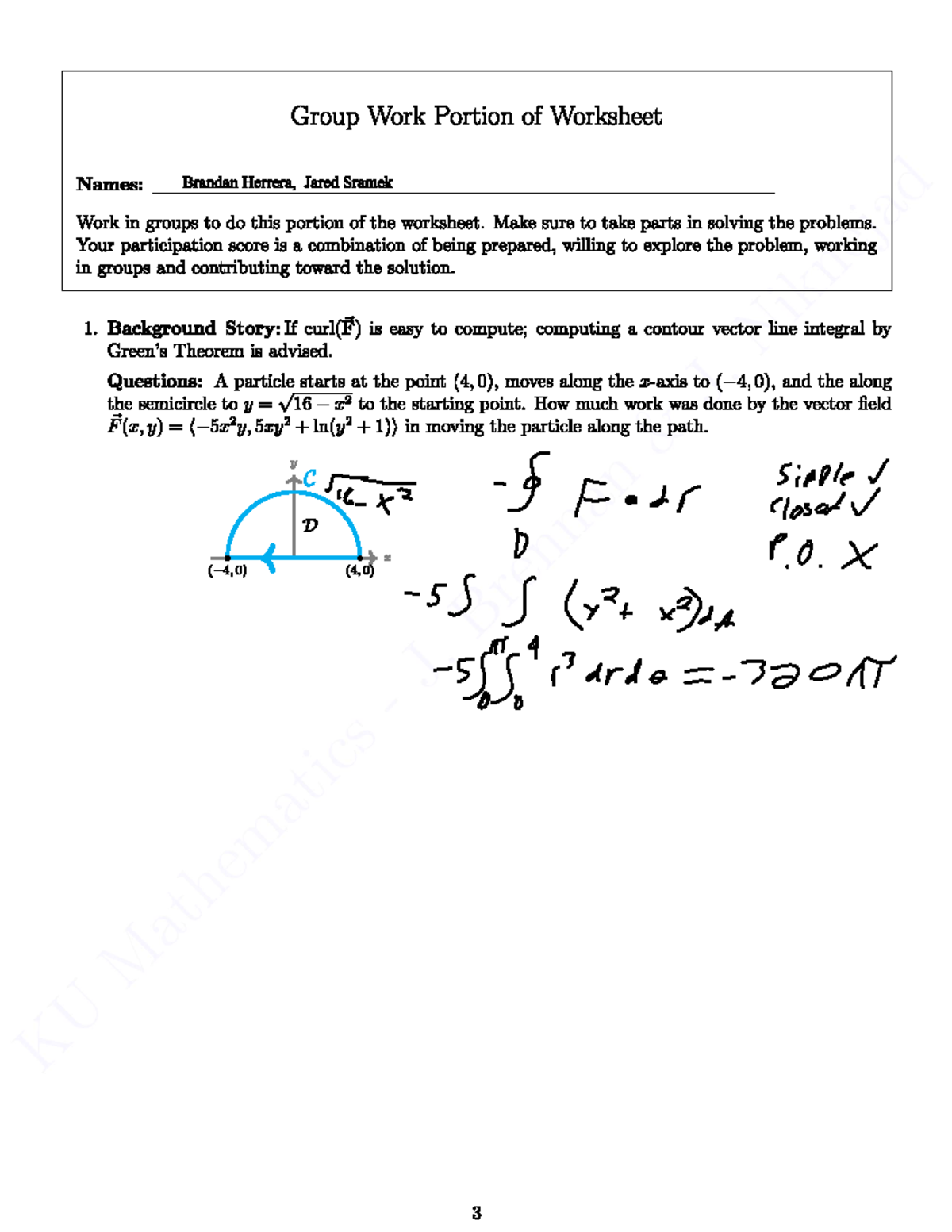 Group Work WS 20 - Lesson worksheet - MATH127 - Studocu