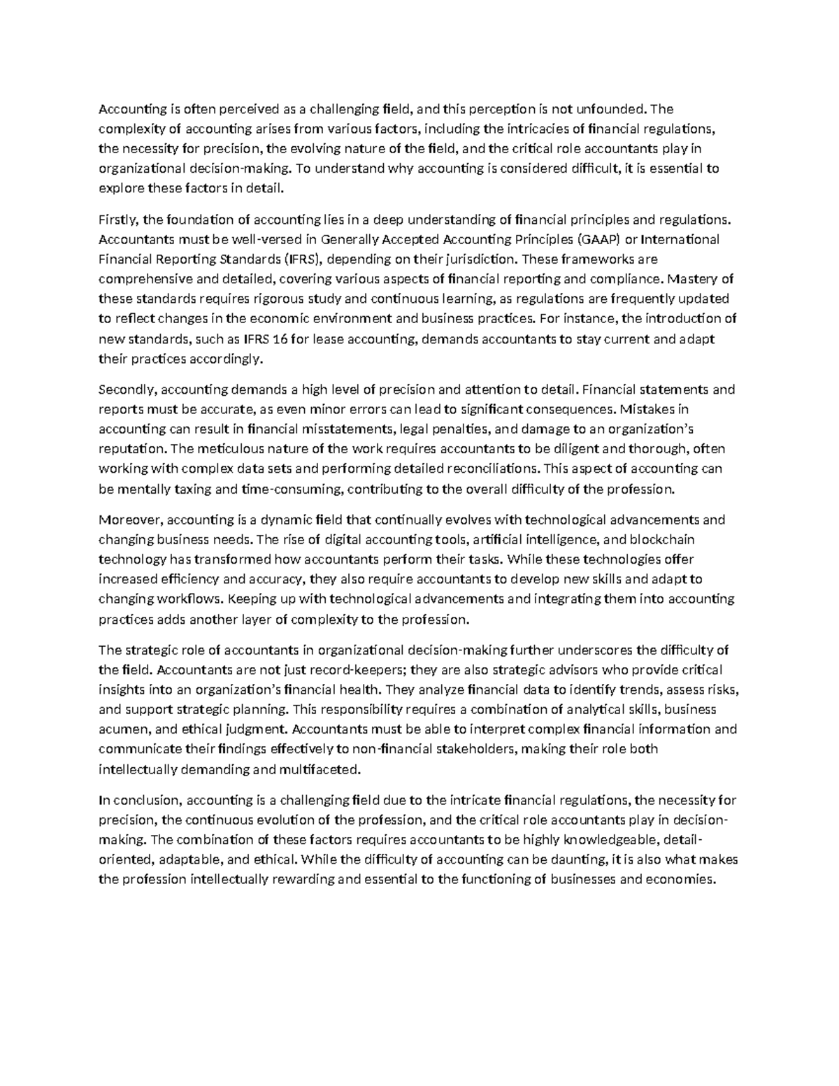 How hard is accounting - Accounting is often perceived as a challenging ...