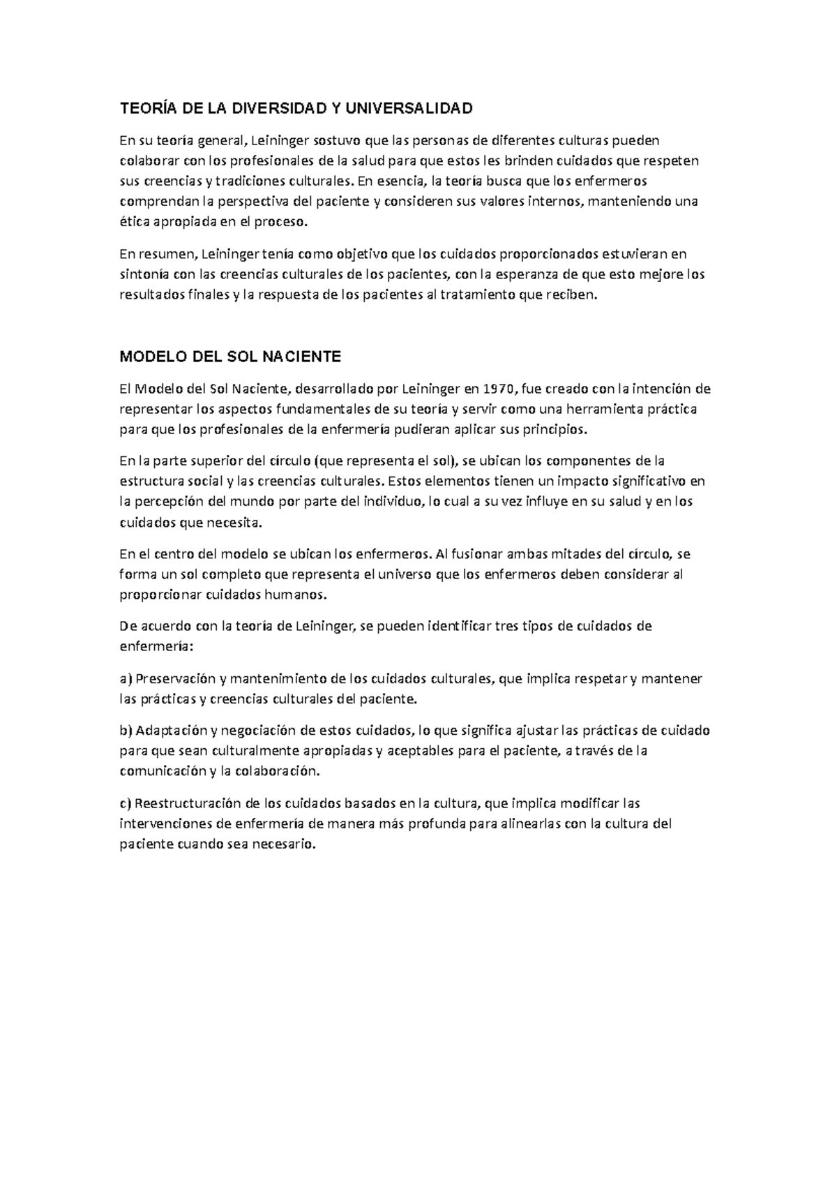 Teoría DE LA Diversidad Y Universalidad - TEORÍA DE LA DIVERSIDAD Y ...