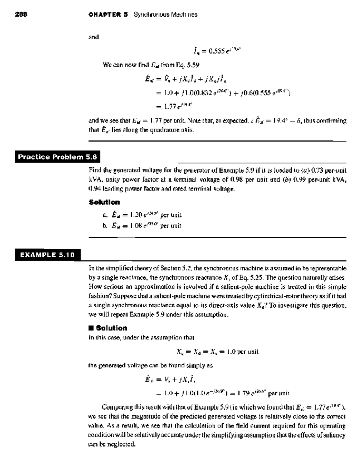 ELEC 440 - Lecture 26 - 288 CHAPTER 5 Synchronous Machines and ...
