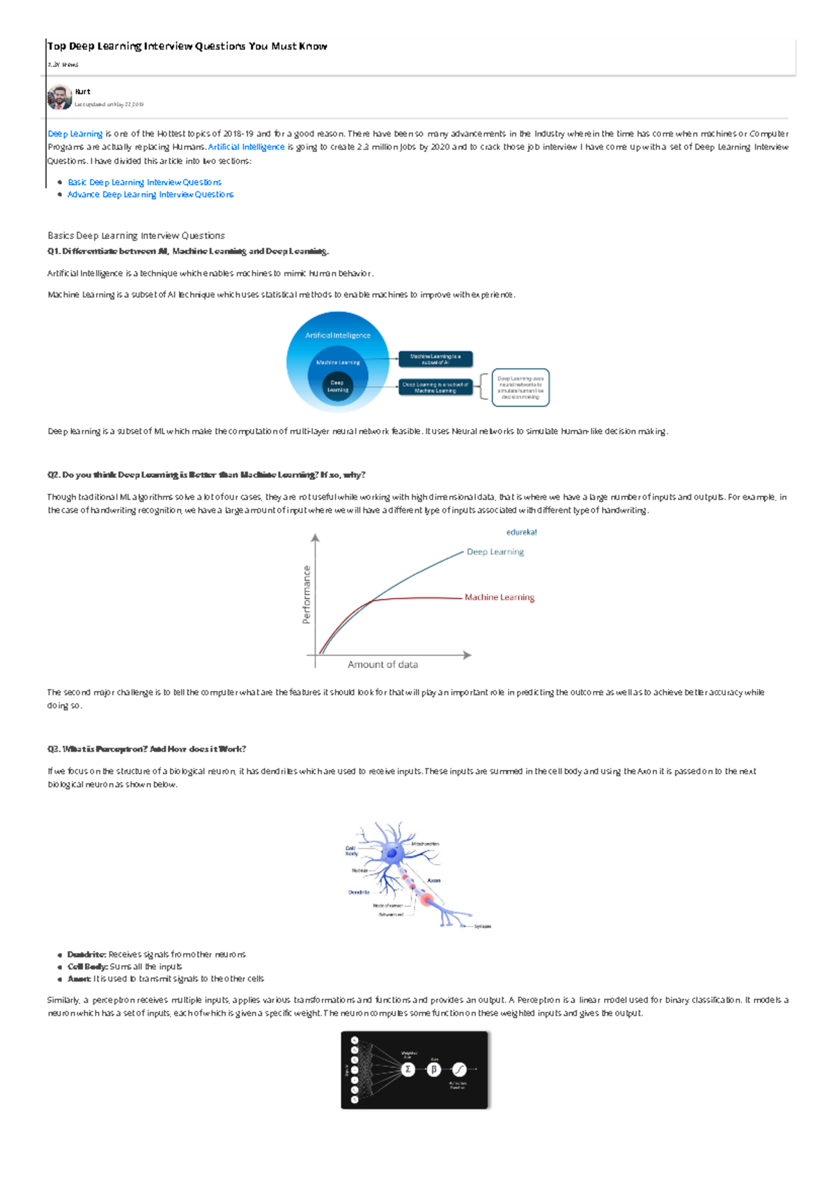 Top Interview Questions you must know - Top Deep Learning Interview ...