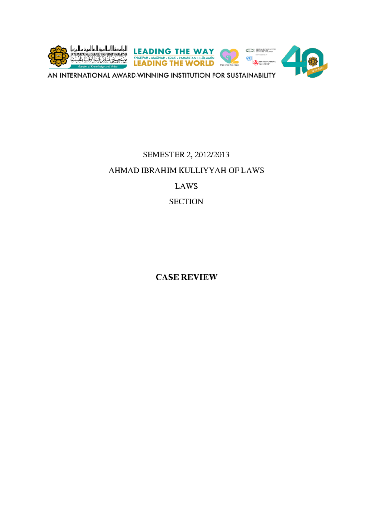 Case review 2012 - Data communication and networking - SEMESTER 2, 20 ...