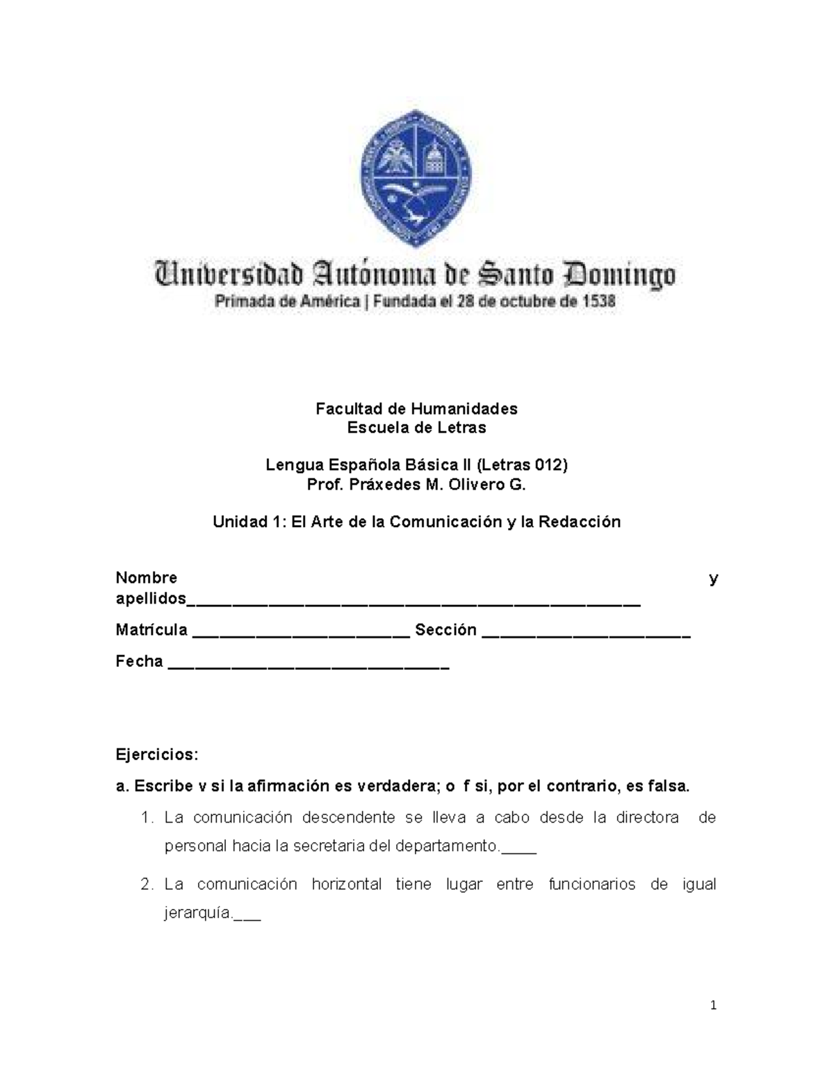 Let 012, Actividad 2 - jjjbb - Facultad de Humanidades Escuela de ...
