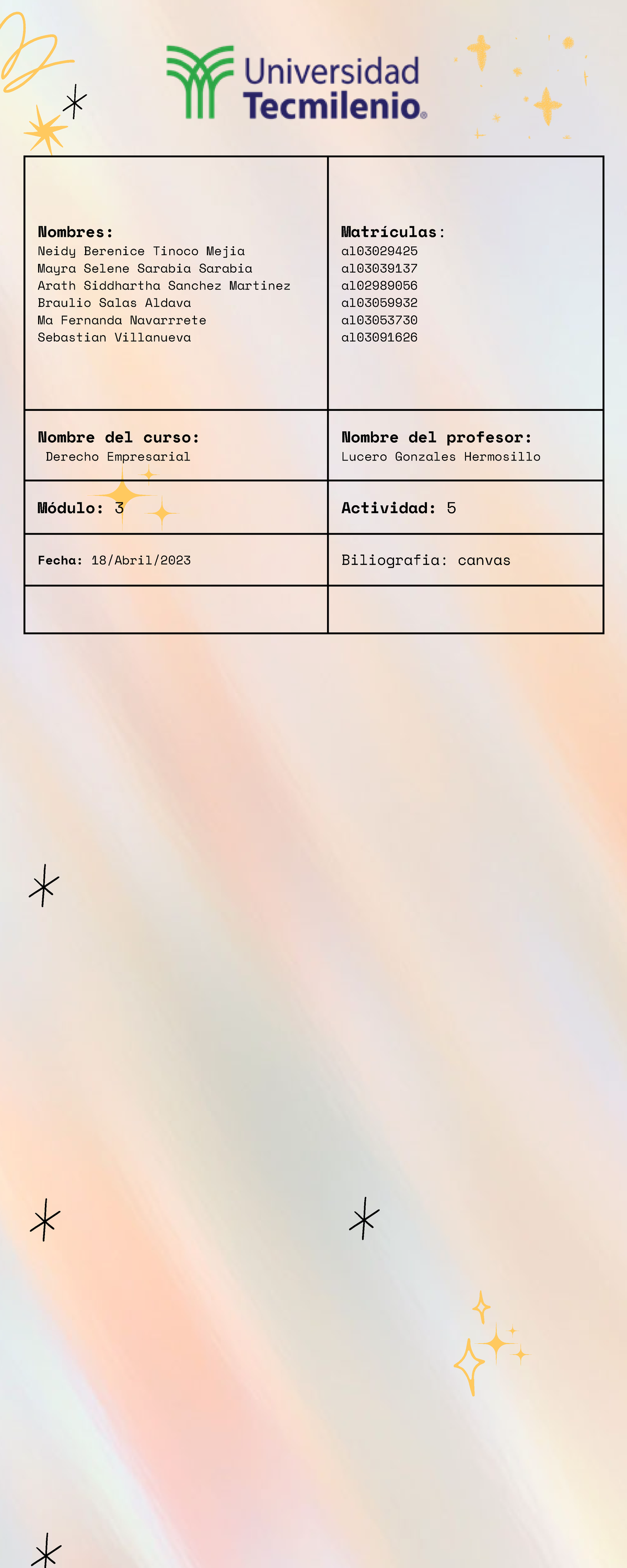 Actividad 5 Infografia - Nombres: Neidy Berenice Tinoco Mejia Mayra ...