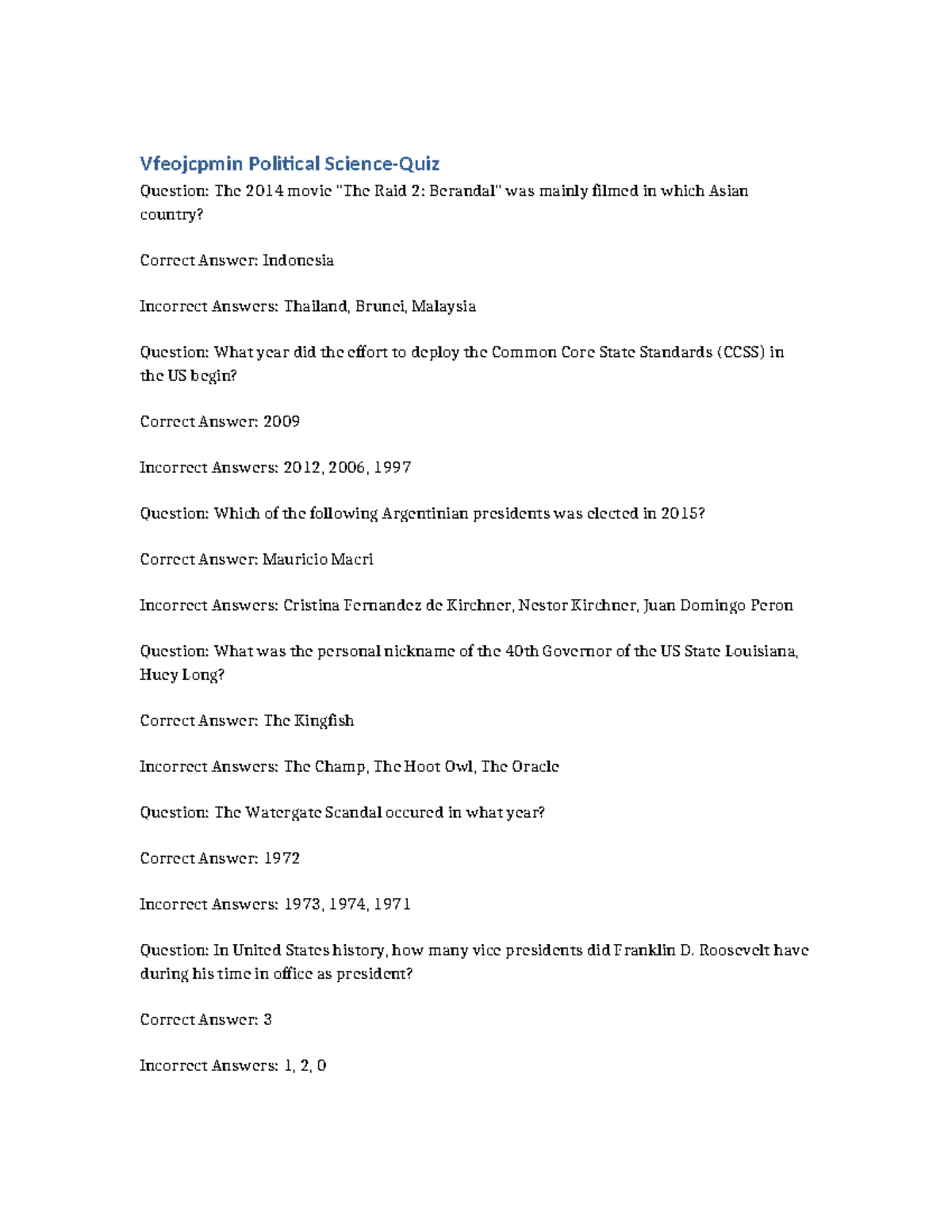 Vfeojcpmin Political Science-Quiz - Vfeojcpmin Political Science-Quiz ...