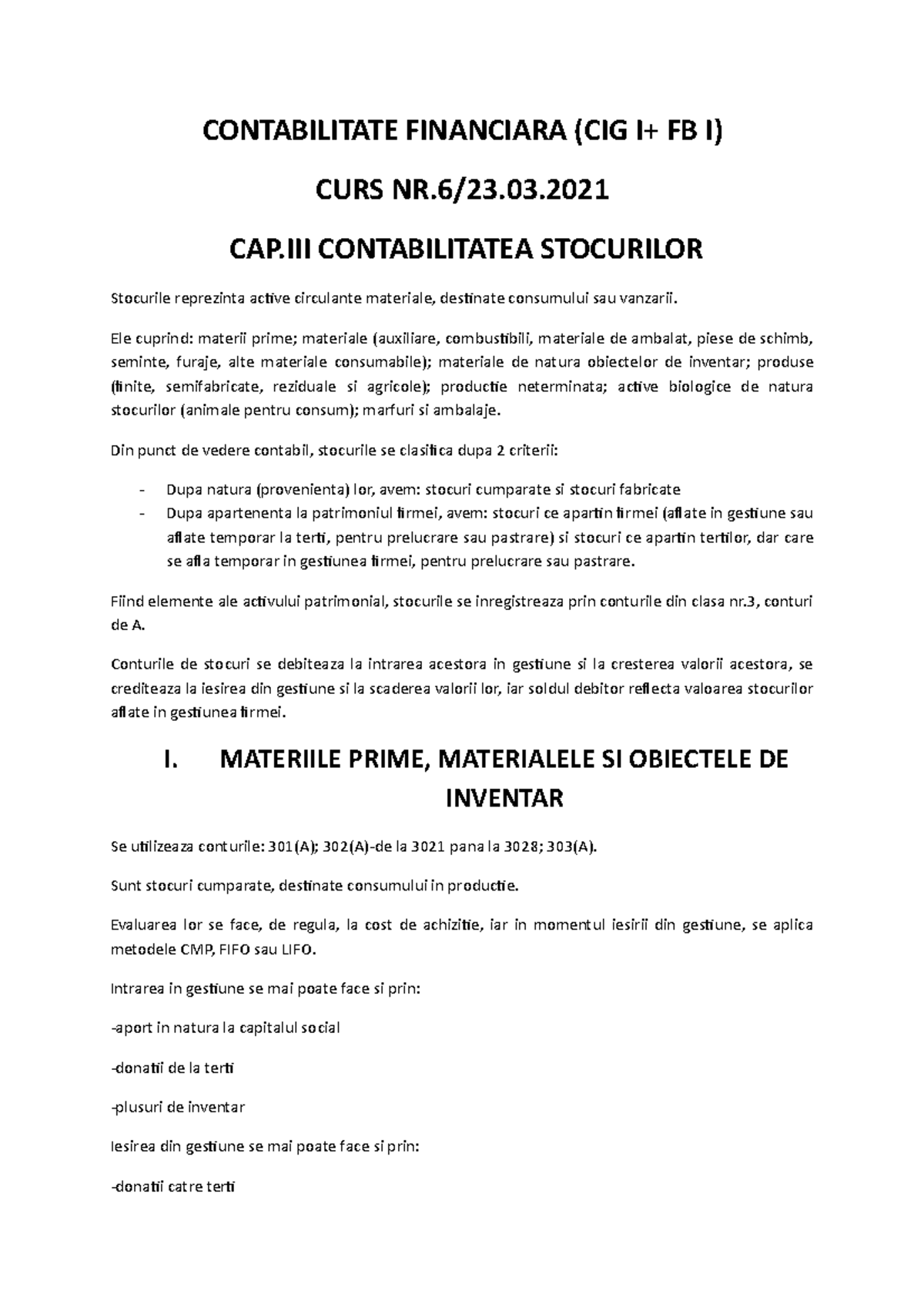 Contabilitate si informatica de gestiune - CONTABILITATE FINANCIARA ...