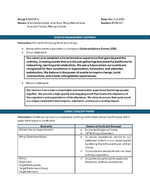 Exam-2-MICE - mice proposal - Tourism Management - Studocu