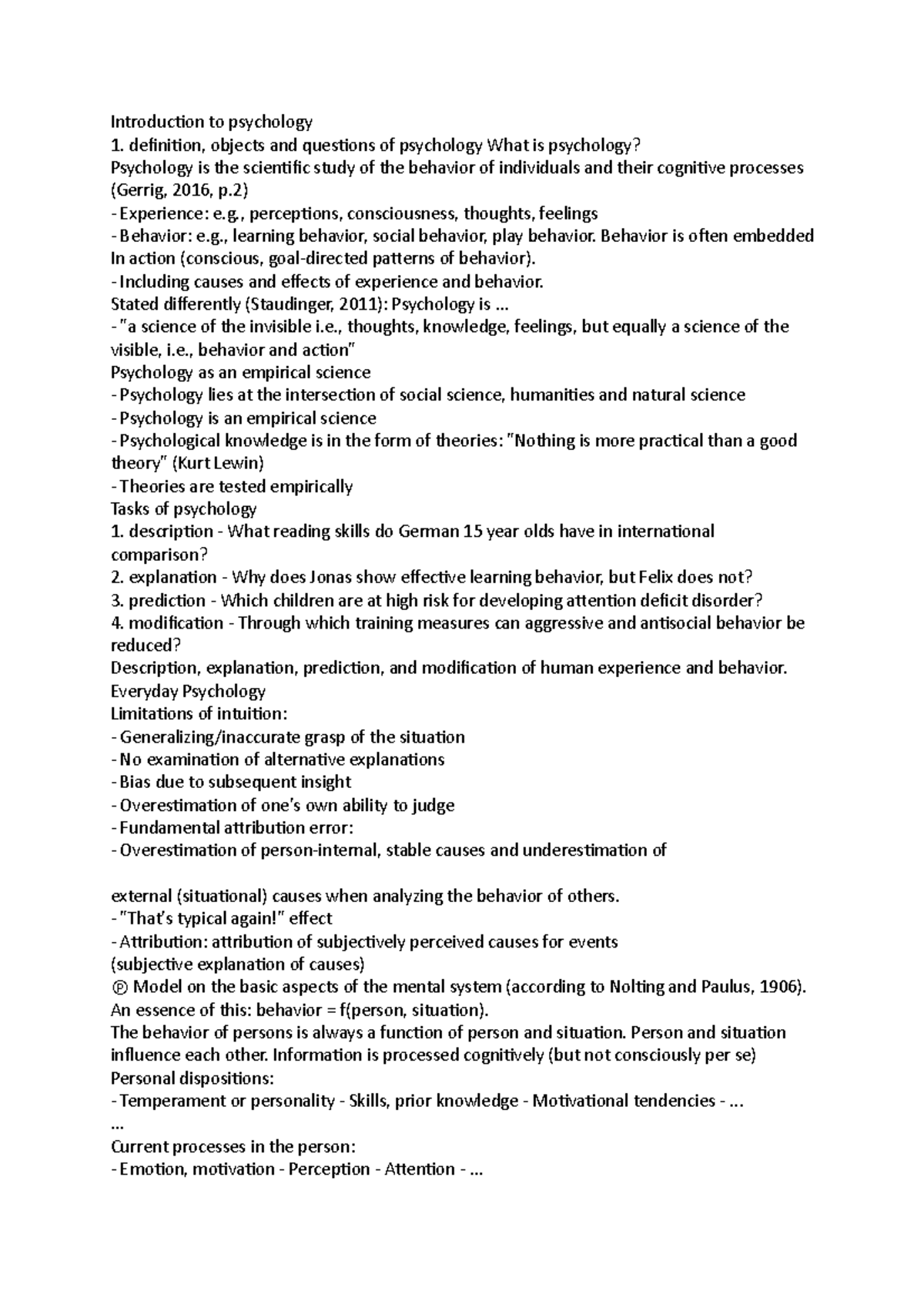 Introduction to psychology - Introduction to psychology definition ...