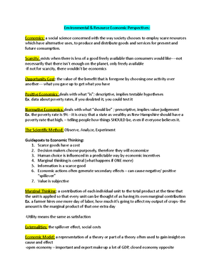TH10key - throw away assignments for practice - EREC 411 ENVIRONMENTAL ...