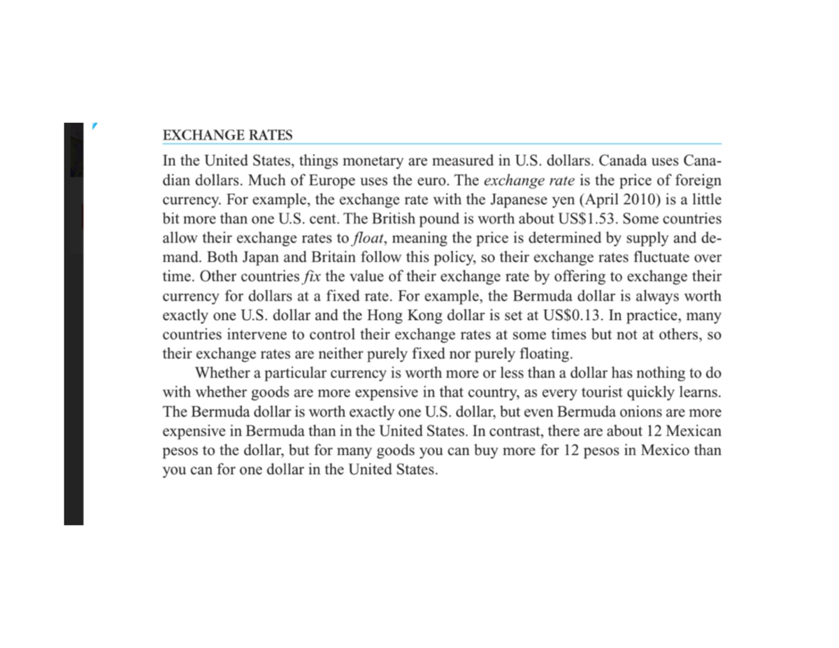 Exchange rates - MACRO ECONOMICS - Studocu