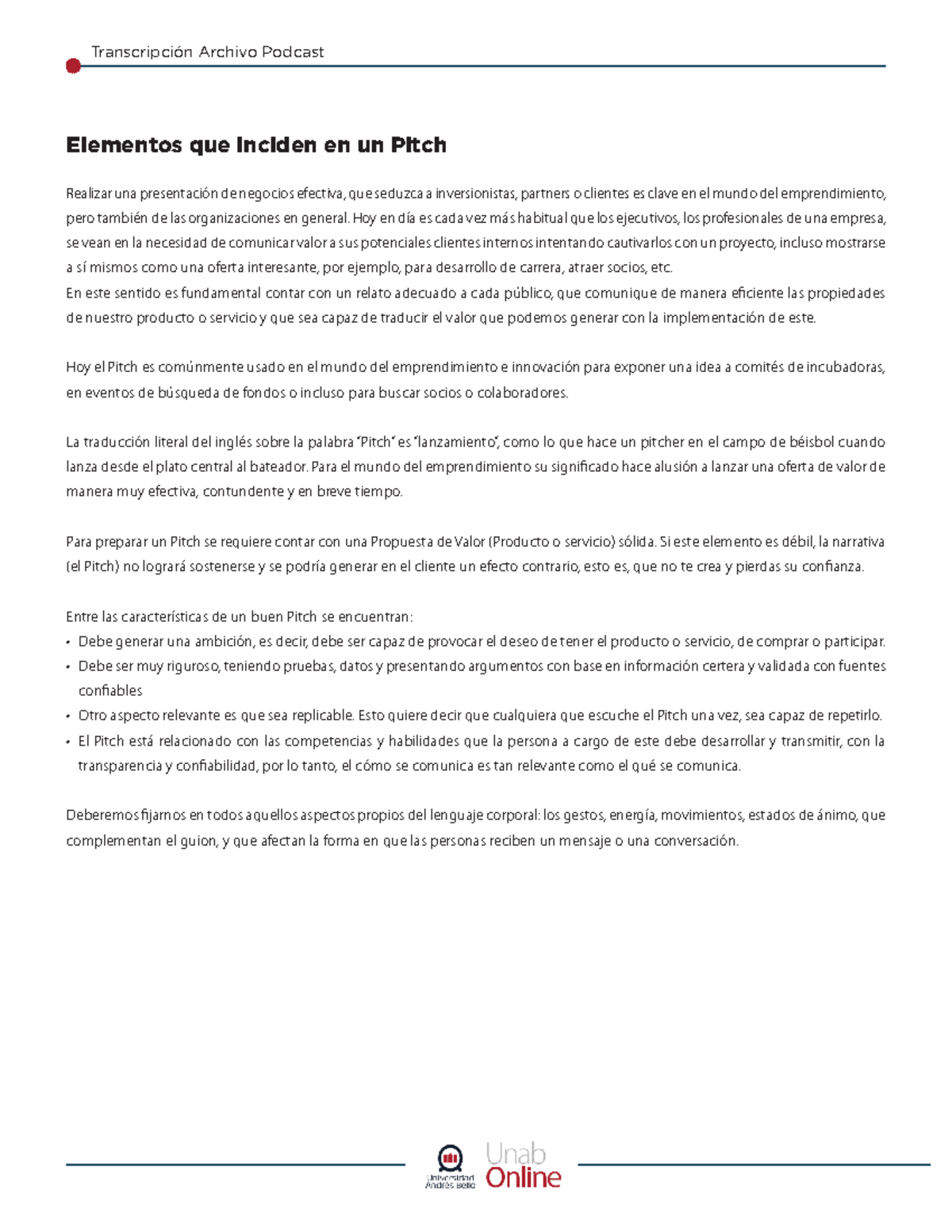 Acad700 s4-pitch 1 - Primer seemestre - Elementos que inciden en un ...