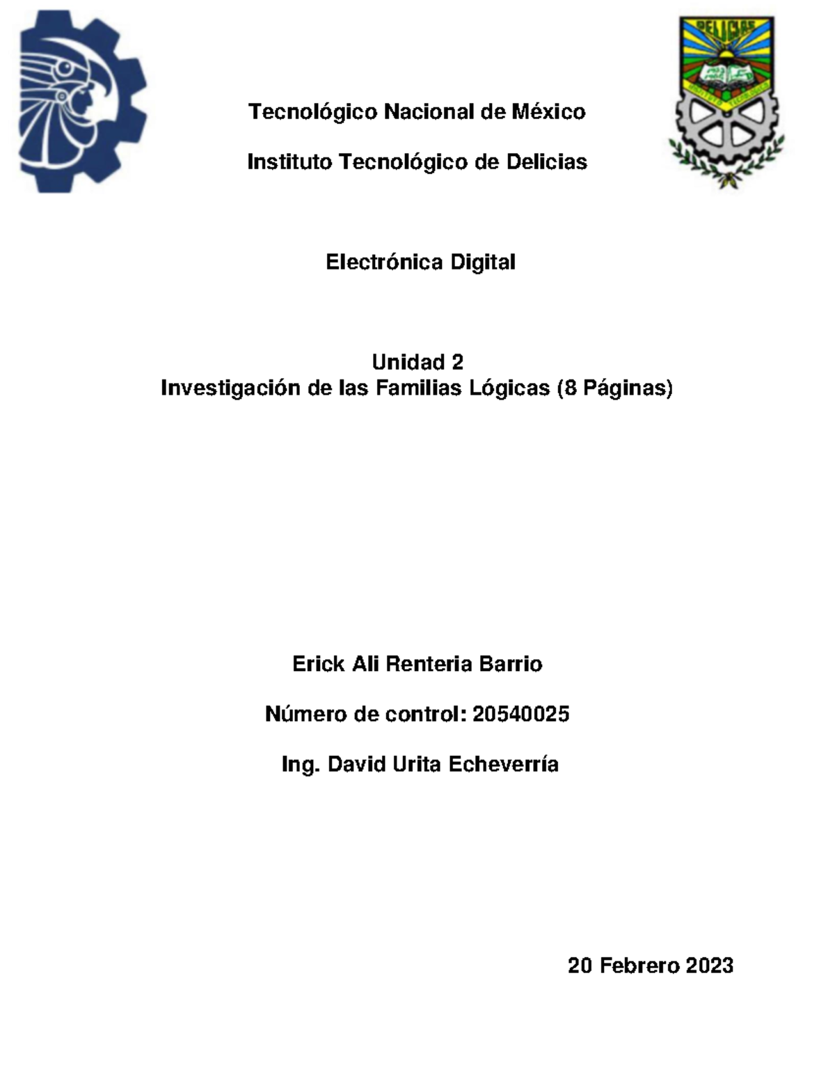 Familias logicas - Tecnológico Nacional de México Instituto Tecnológico ...