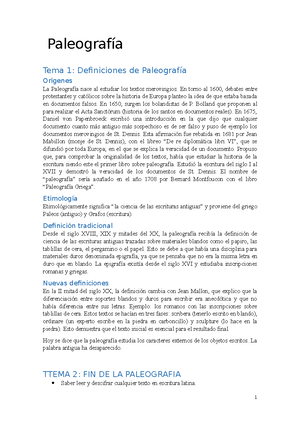 Paleografia y diplomatica en la Edad Moderna - Warning: TT: undefined ...