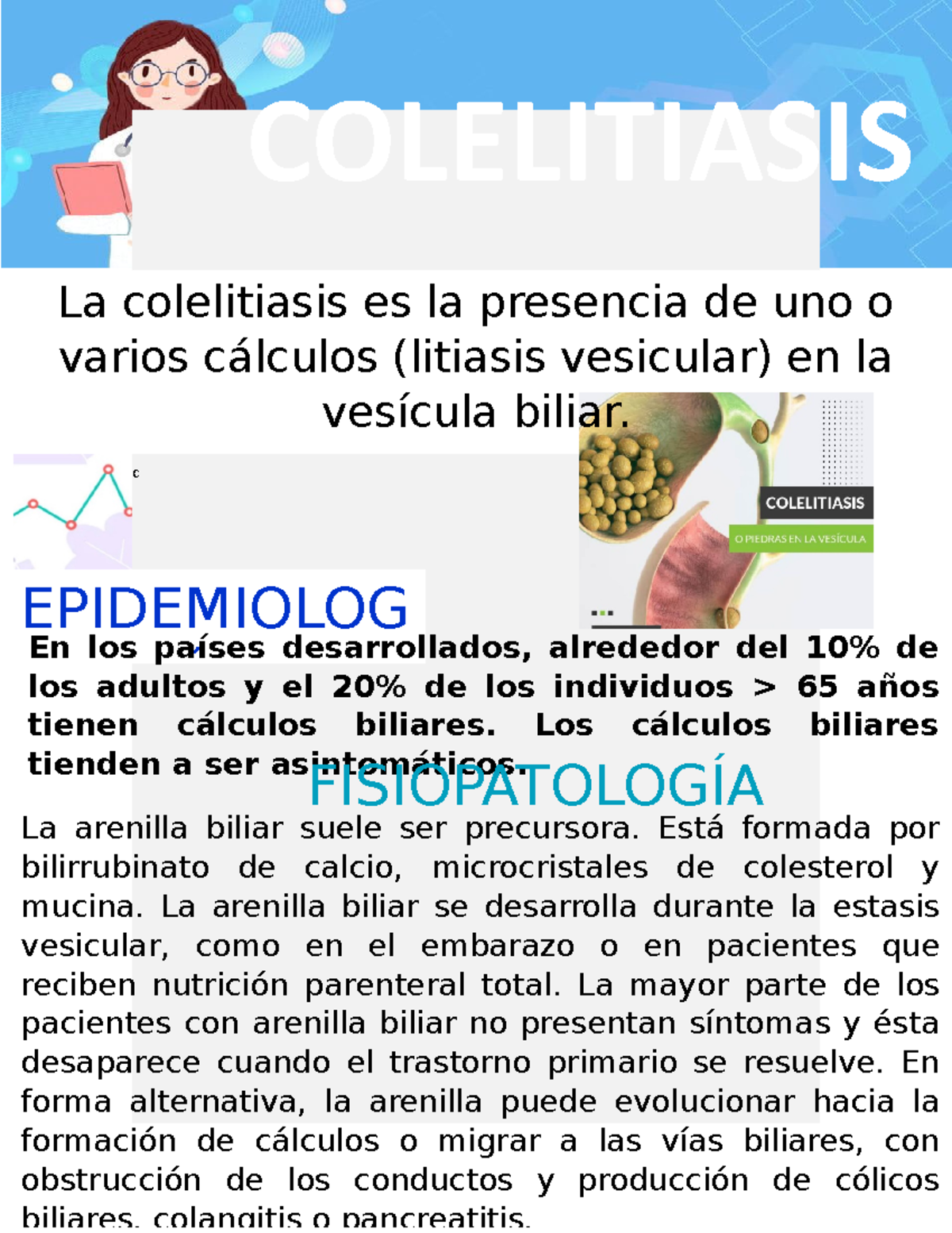 Revista - c COLELITIASIS La colelitiasis es la presencia de uno o ...