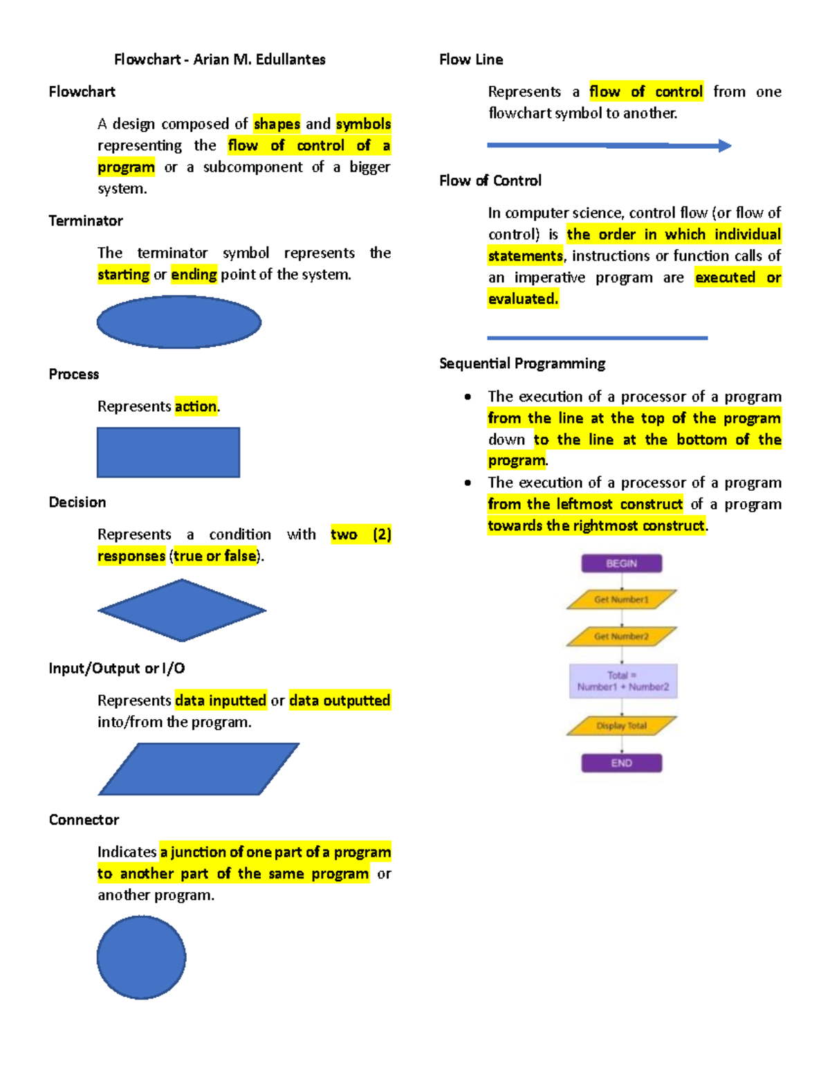 Flowchart - Tools to descibe code in simple form - Flowchart - Arian M ...