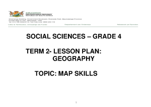 TERM 2- Grade 6 Geography SS Lesson Plans - SOCIAL SCIENCES – GRADE 6 ...