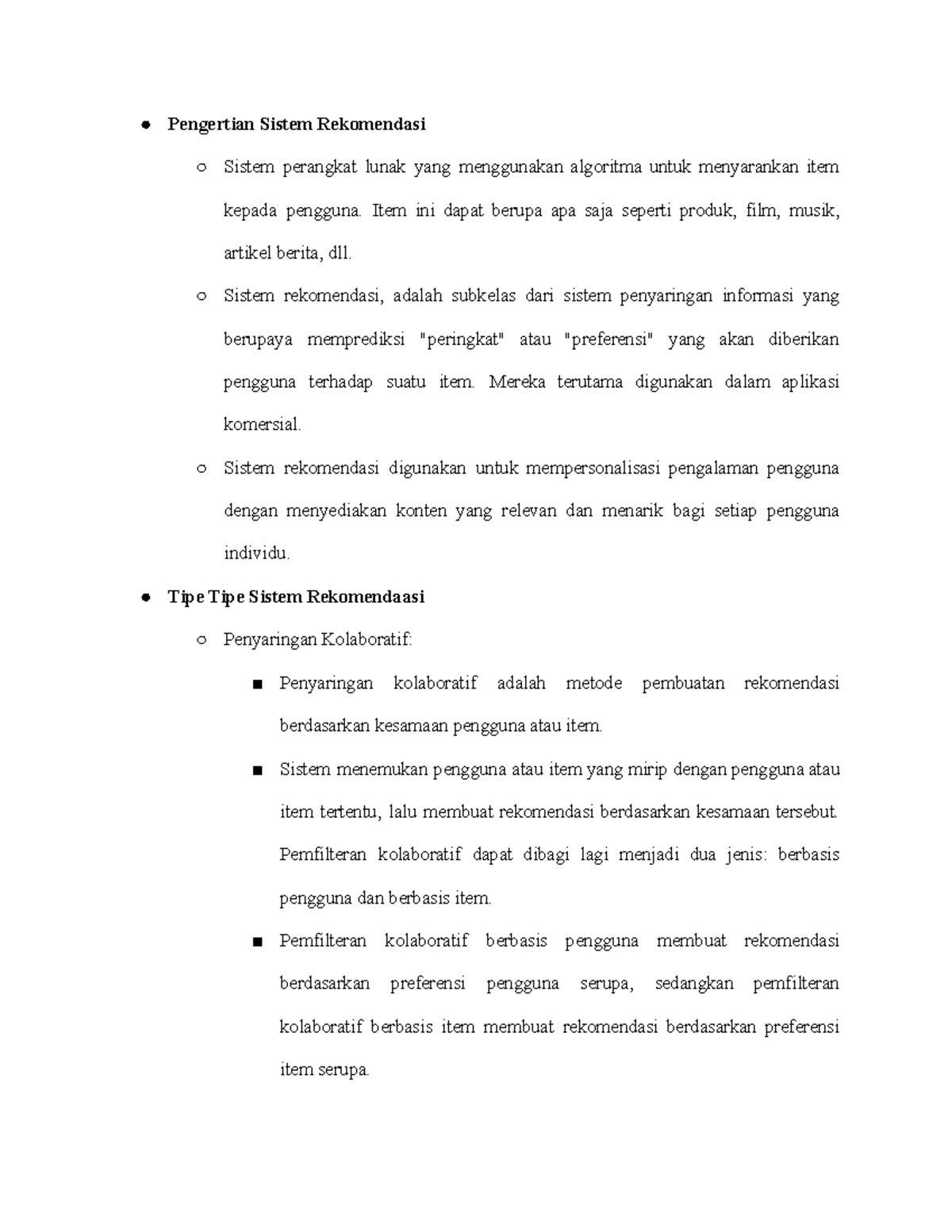 Sistem Rekomendasi - Pengertian Sistem Rekomendasi Sistem perangkat ...