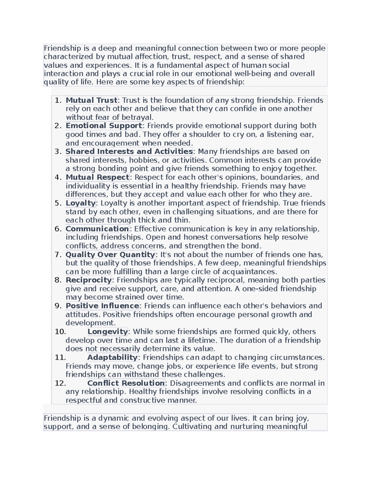 Friend - Friendship is a deep and meaningful connection between two or ...