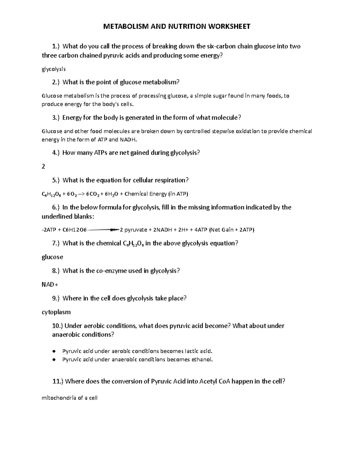 BIOS256 - Metabolism and Nutrition Worksheet.docx - 1.) What do you ...