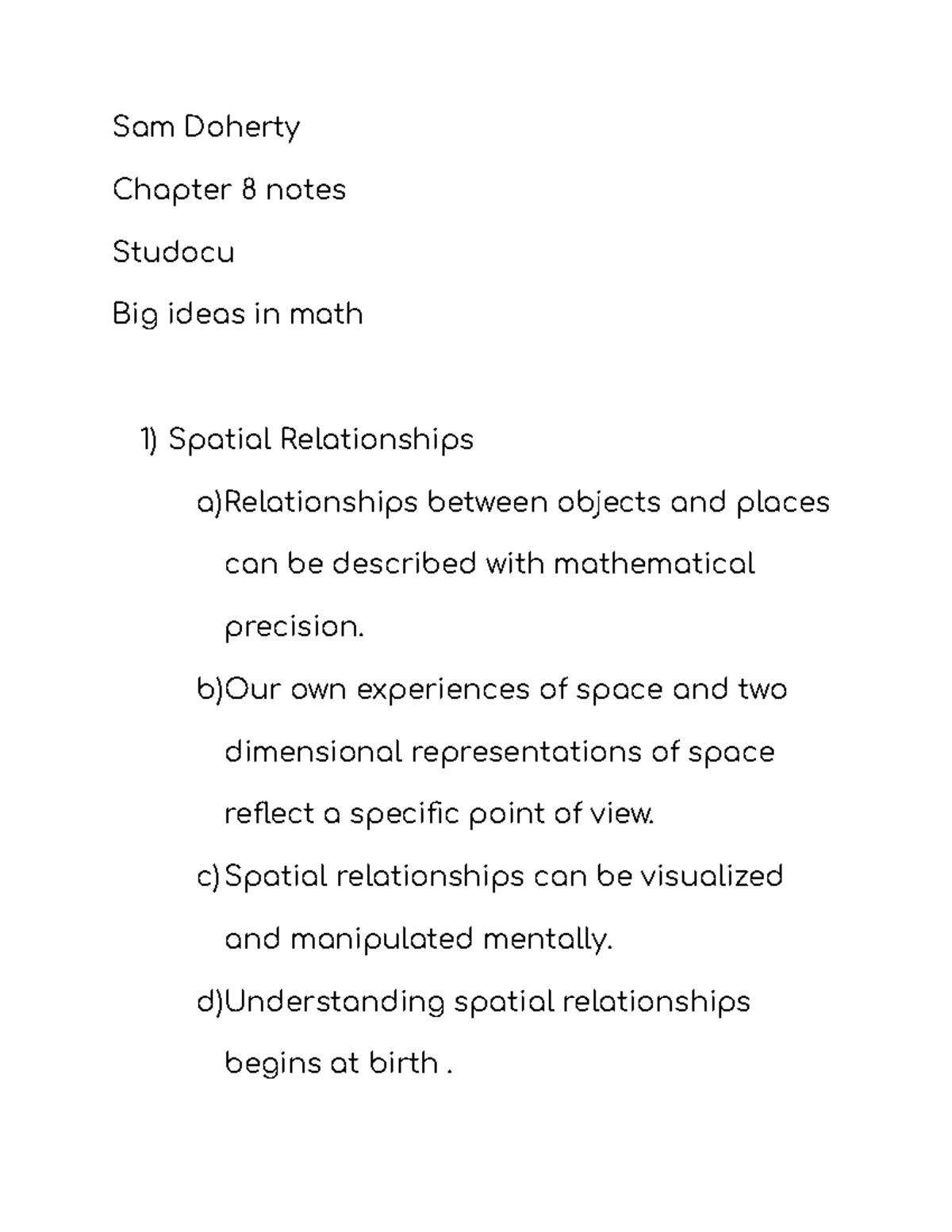 Chapter 8 - Sam Doherty Chapter 8 notes Studocu Big ideas in math ...