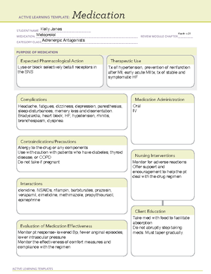 ATI Med- Furosemide - ATI Med - ACTIVE LEARNING TEMPLATES Medication ...