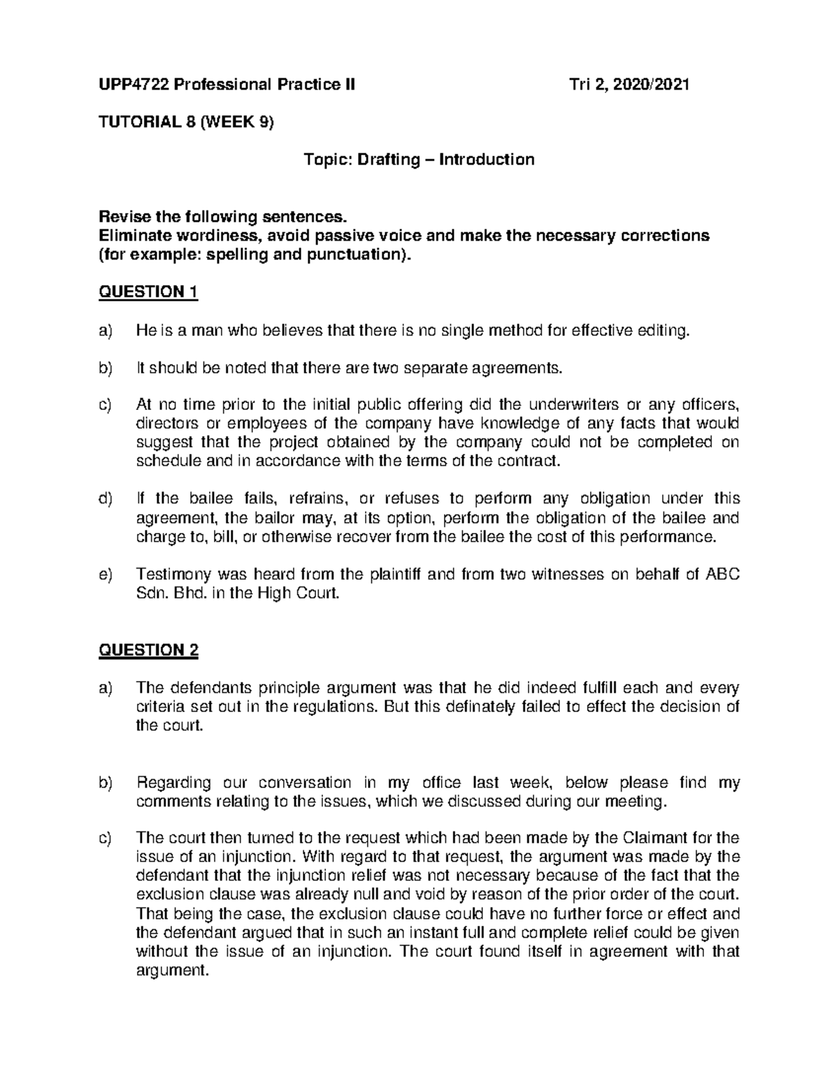 364776 Tutorial Drafting-Introduction - UPP4722 Professional Practice ...