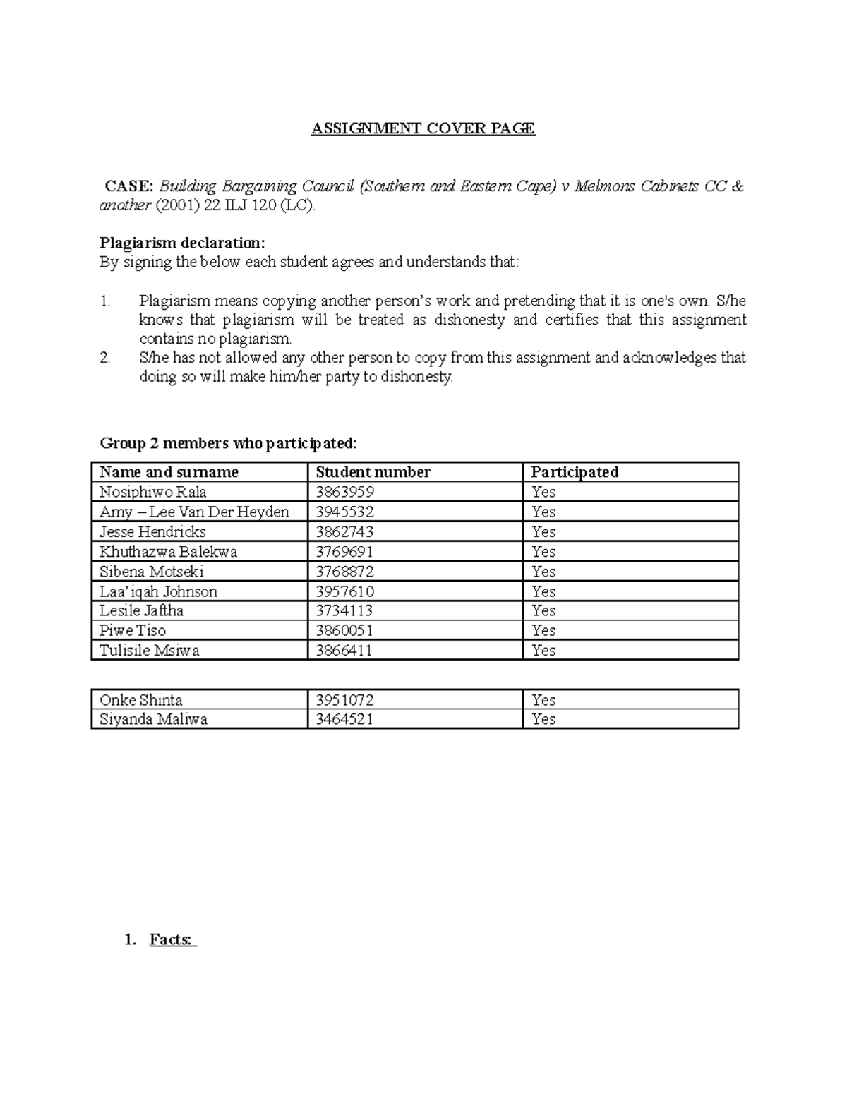Building Bargaining Council Southern and Eastern Cape v Melmons ...