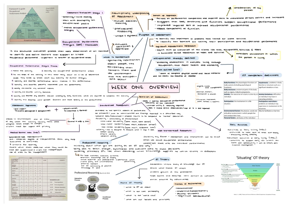 Mind Maps - Summary Occupational Therapy - OT2015 - Studocu