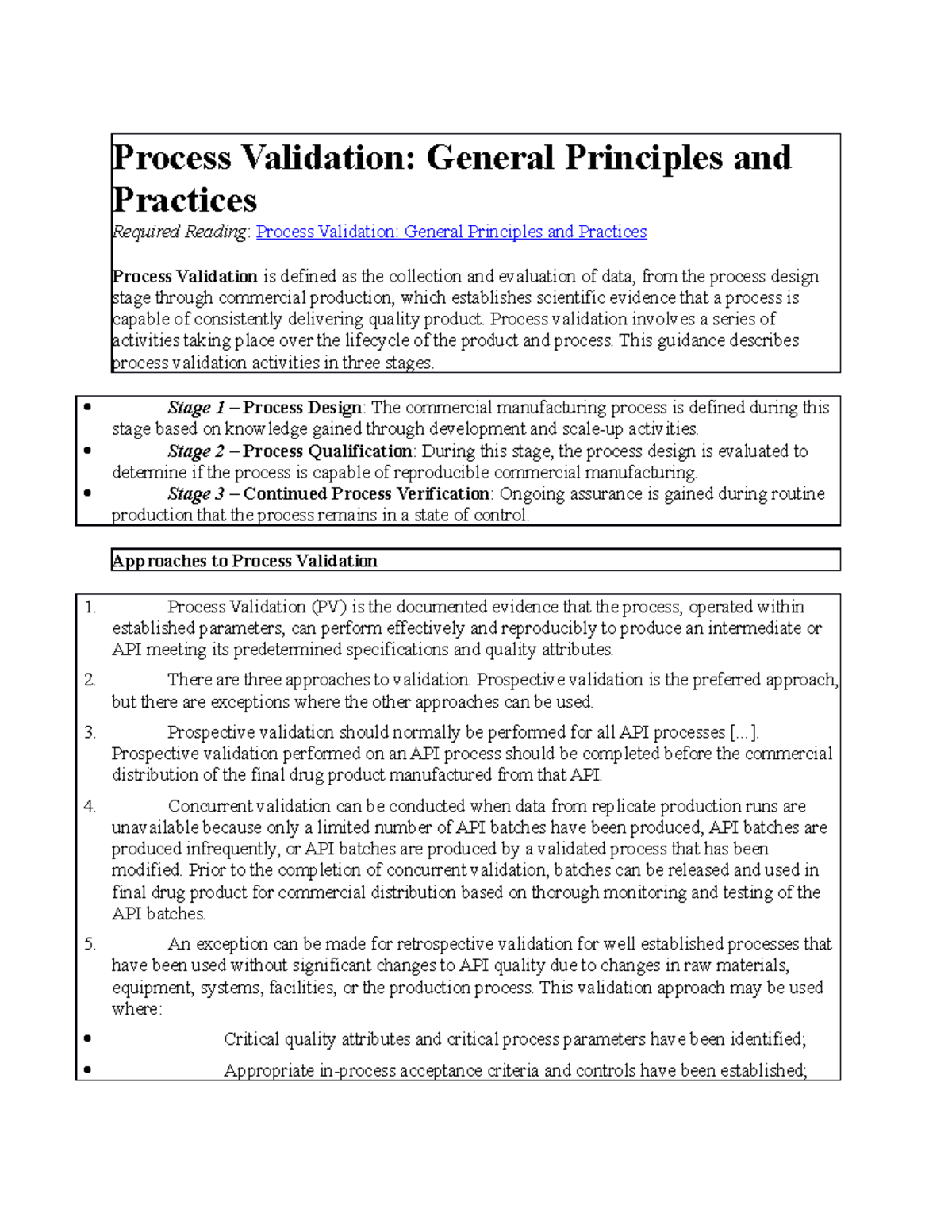 Process Validation M7 - reviewer - Pharmaceutical Inorganic Chemistry ...