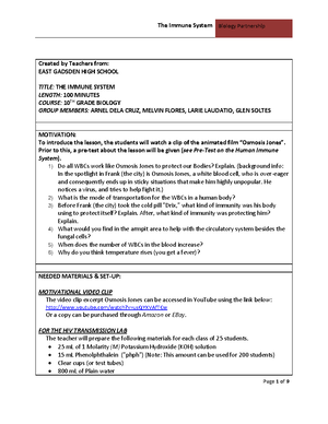 Lab Osmosis Red Onion Cells - Name: ______________________ Date ...