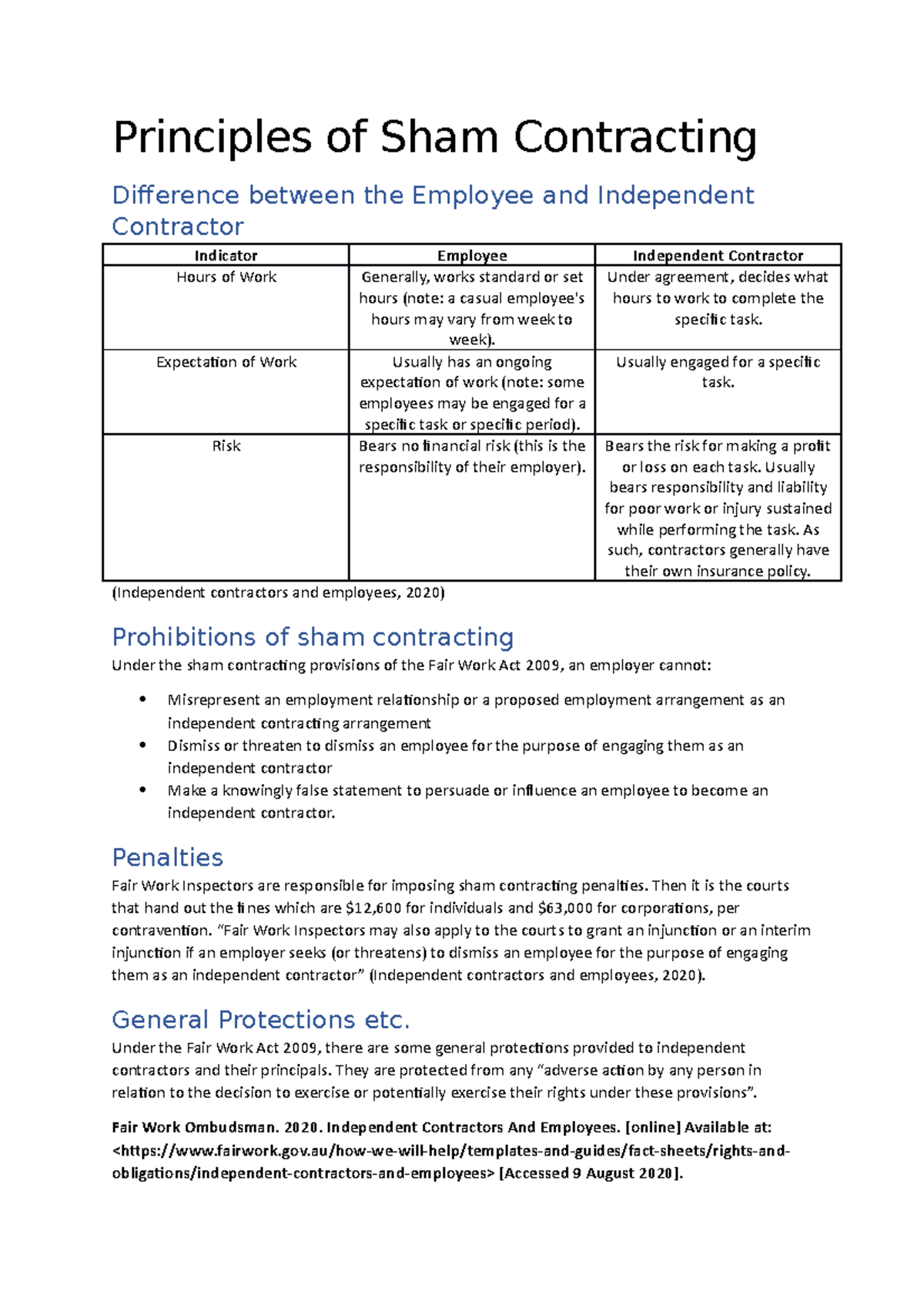 Principles of Sham Contracting[ 544] - Principles of Sham Contracting ...
