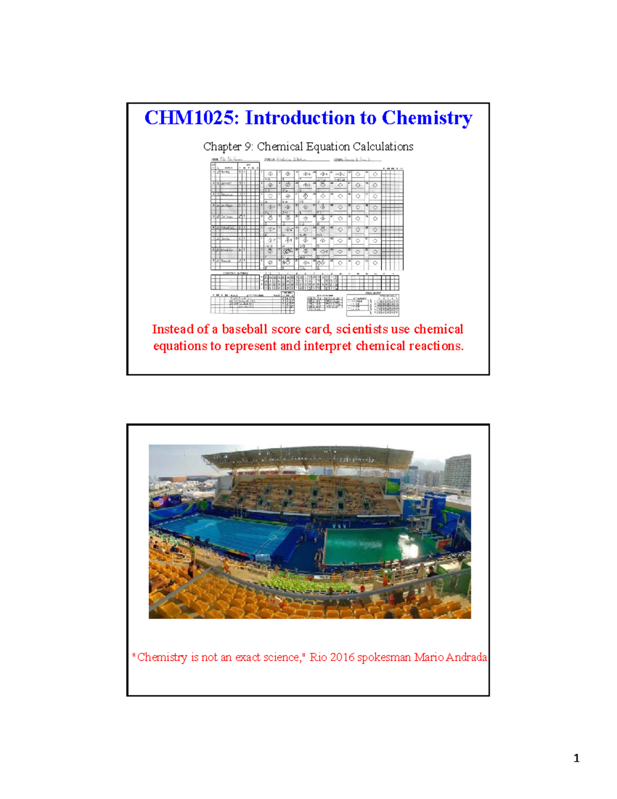 CHM1025 Chapter 9 lecture - CHM1025: Introduction to Chemistry Chapter ...