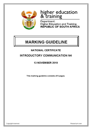 Personnel Training N5 Assignment Question Paper - DEPARTMENT OF ...