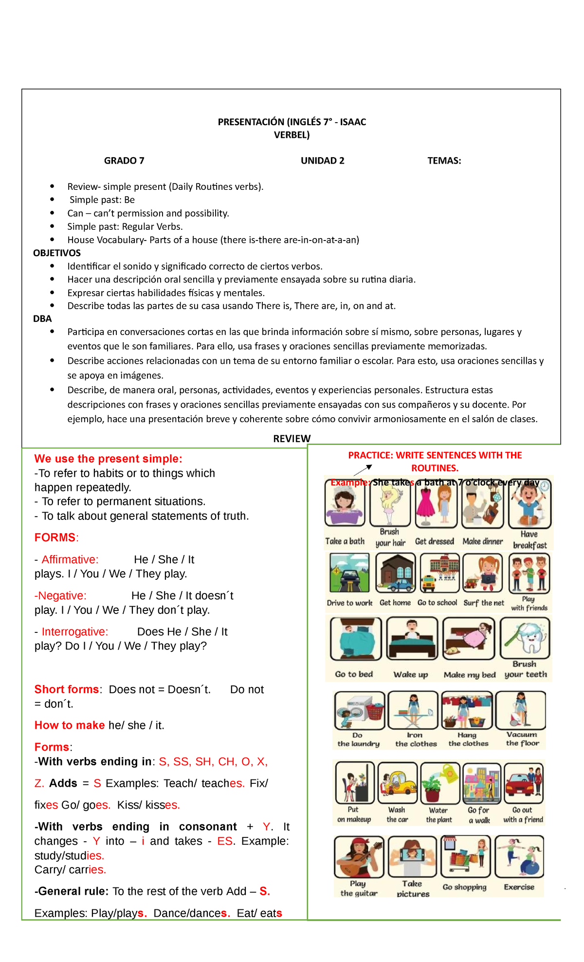 GUIA Nª 2 English-mayi-1 - PRESENTACIÓN (INGLÉS 7° - ISAAC VERBEL ...