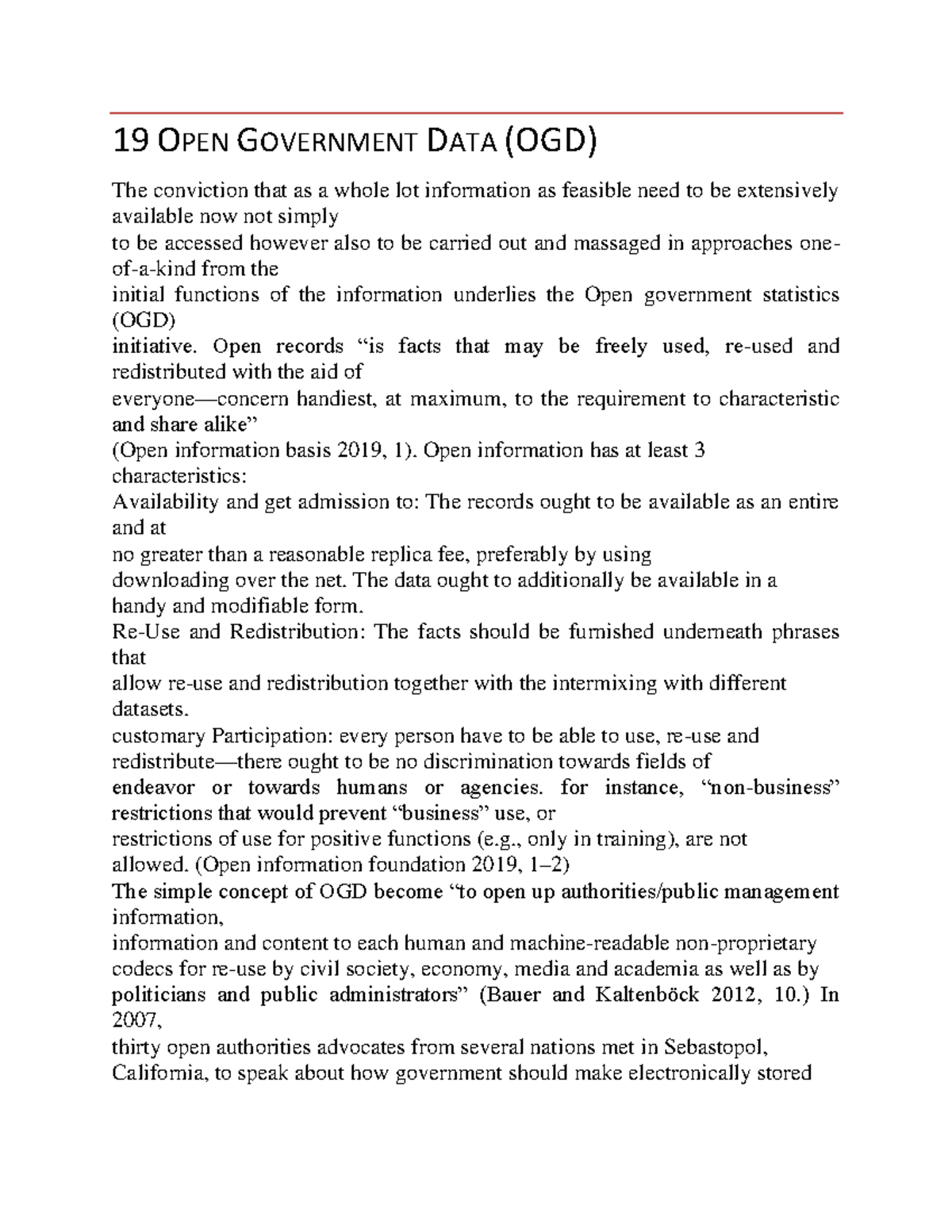 19 Open Government Data - 19 OPEN GOVERNMENT DATA (OGD) The conviction ...